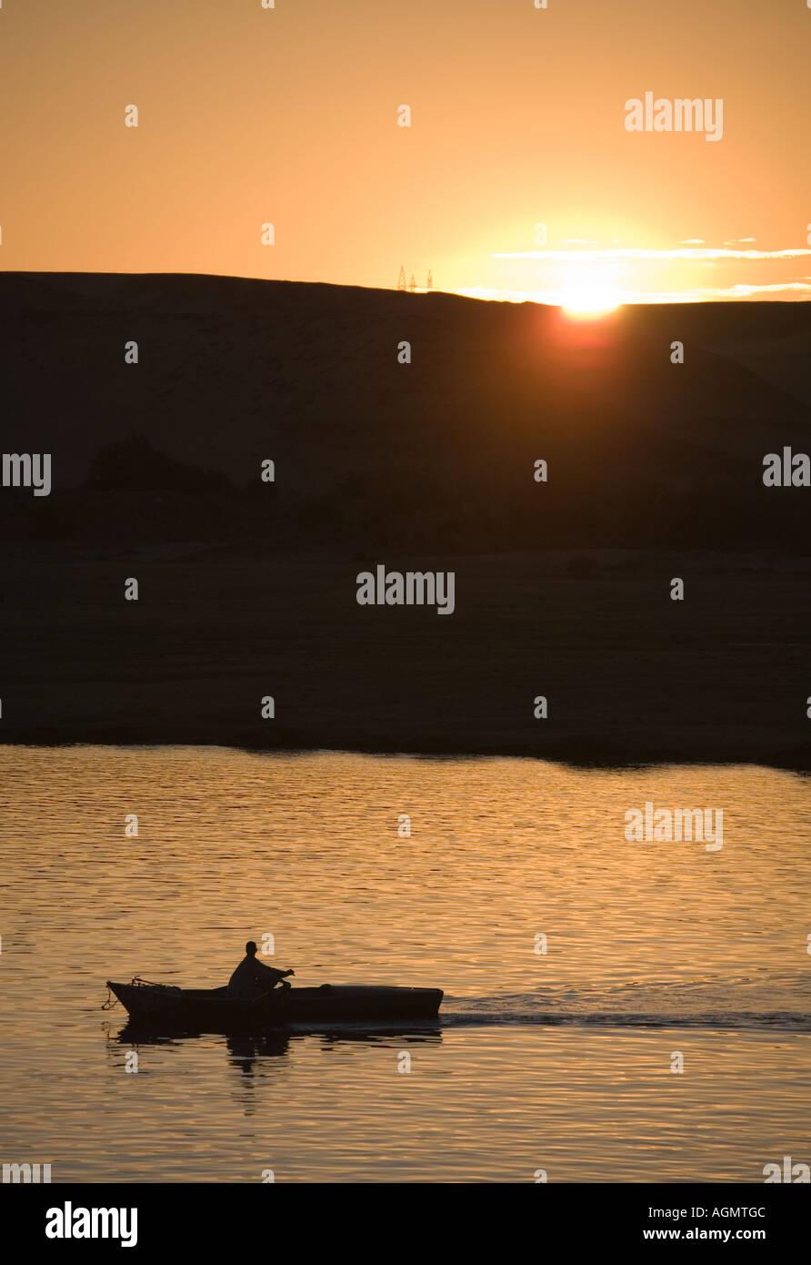 Row Boat on the Nile River Egypt Stock Photo - Alamy