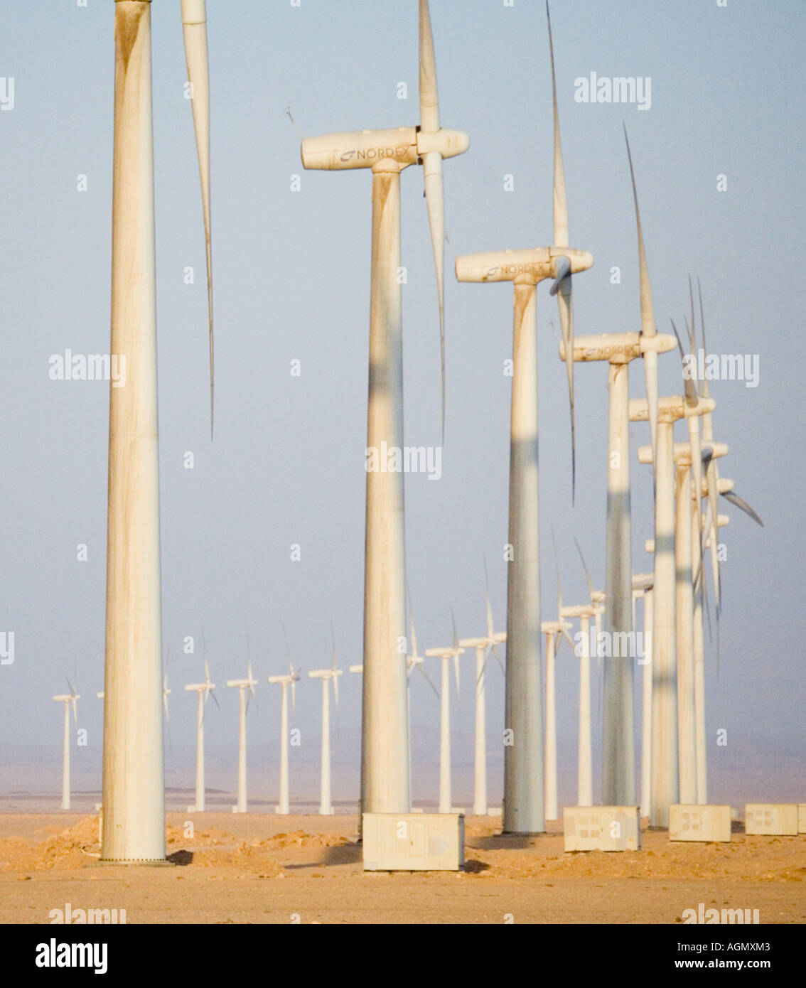 Electricity Power Wind Farm Generators Stock Photo - Alamy
