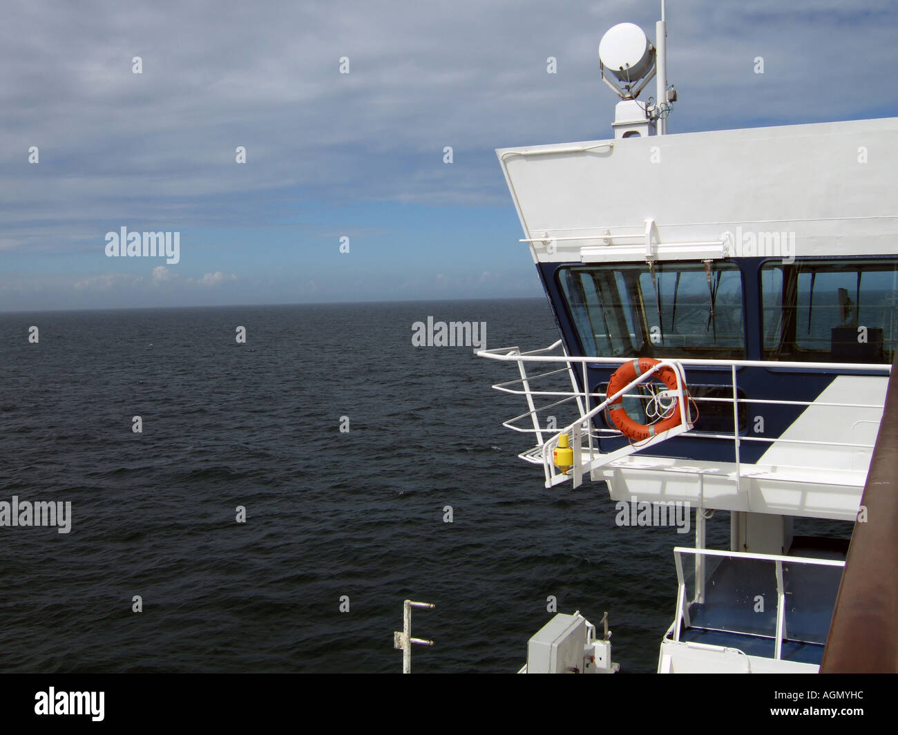 On deck onboard a ferry Stock Photo - Alamy