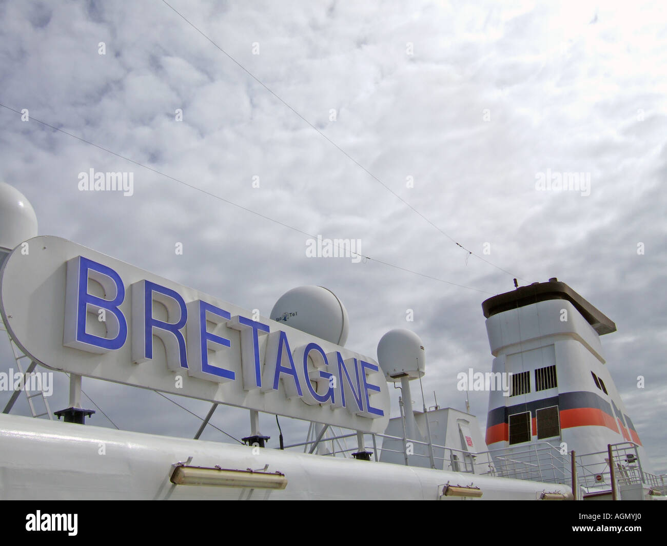 On deck onboard a ferry Stock Photo - Alamy
