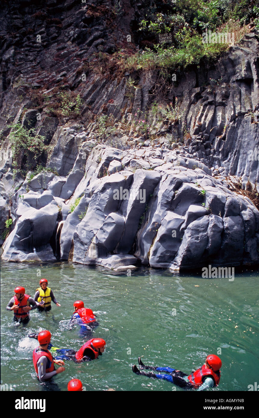 Italy, Catania Province, Sicily Gola dell'Alcántara - Intrepid tourists ...