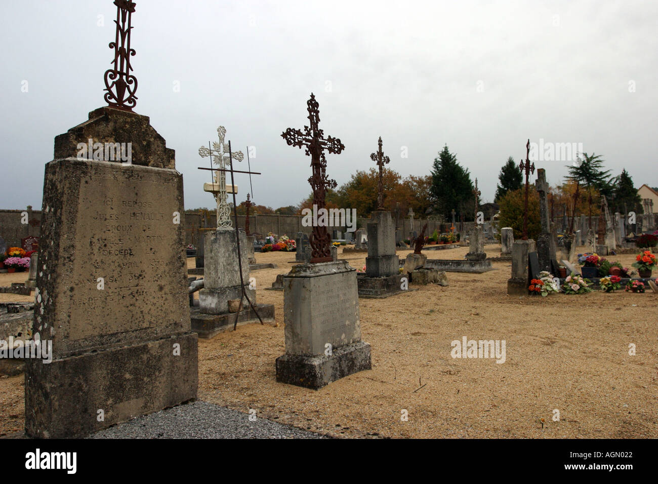 French cemetery Stock Photo - Alamy