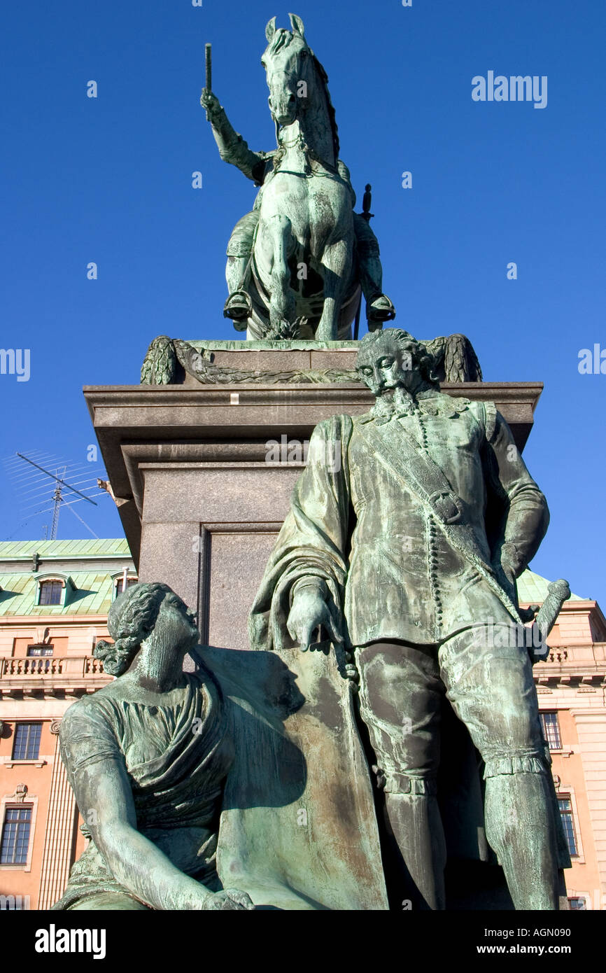 Statue in Stockholms old Town Gamla Stan Stockholm Sweden Stock Photo ...