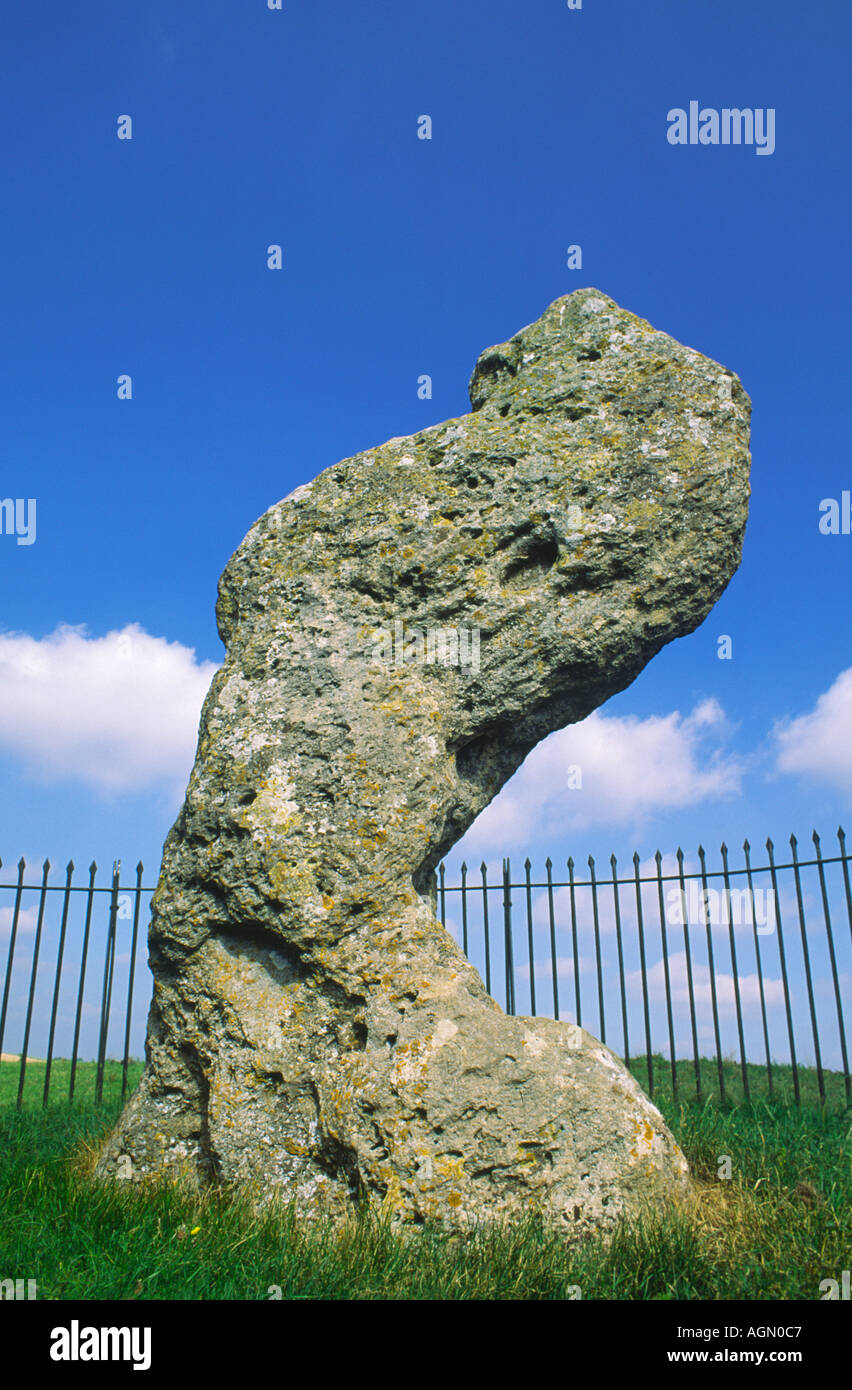 King Stone of the Rollright Stones on the Warwickshire Oxfordshire ...