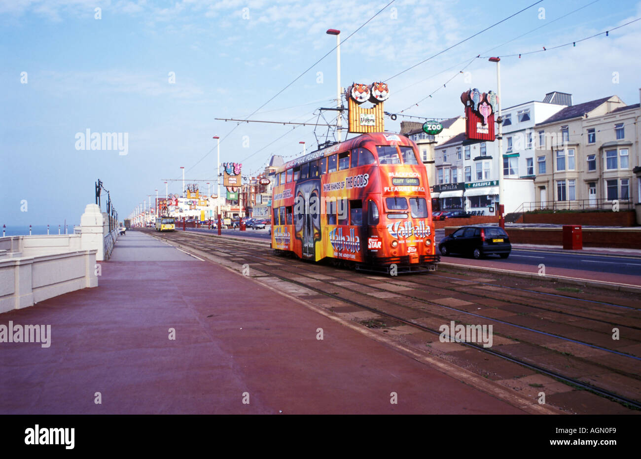 Trams in Blackpool, Lancashire Stock Photo - Alamy
