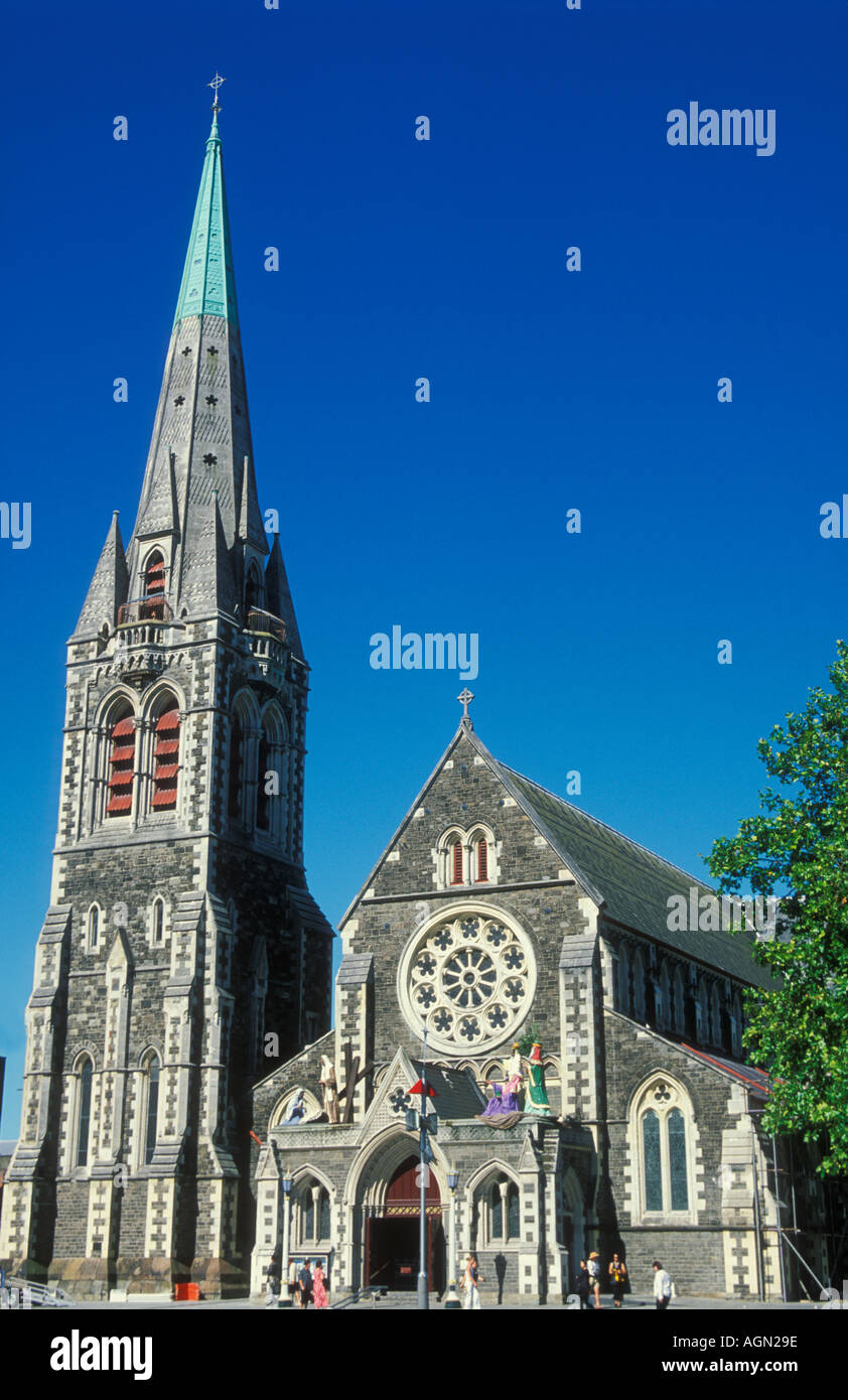 Nativity scene on Christchurch cathedral Christchurch South Island New ...