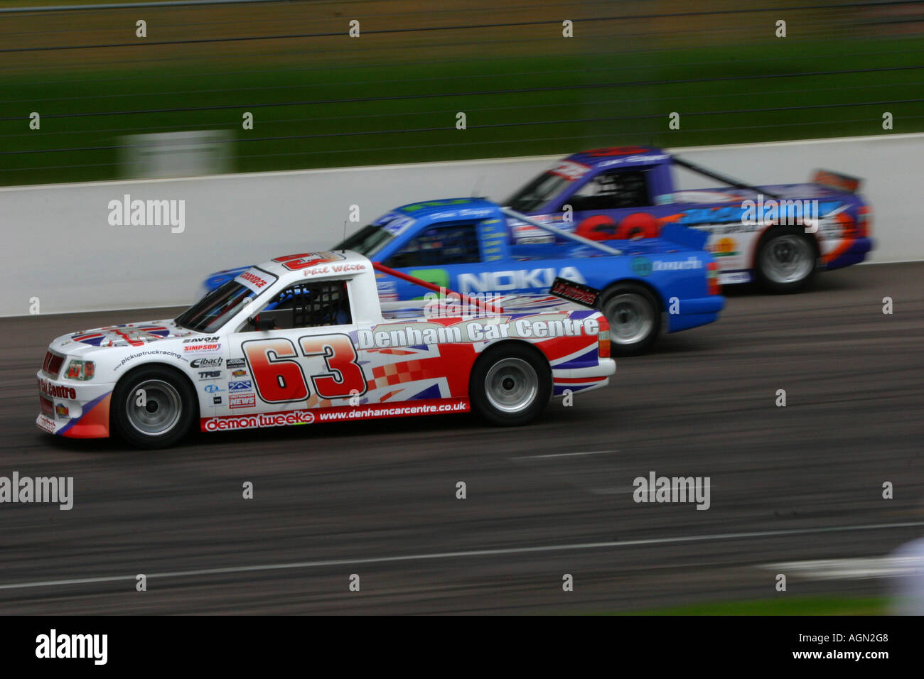 Racing pick up trucks Stock Photo - Alamy