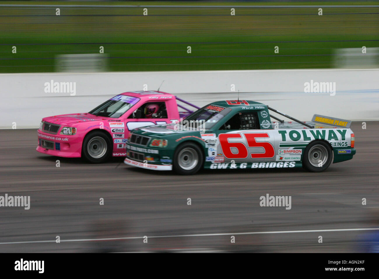 Racing pick up trucks Stock Photo - Alamy