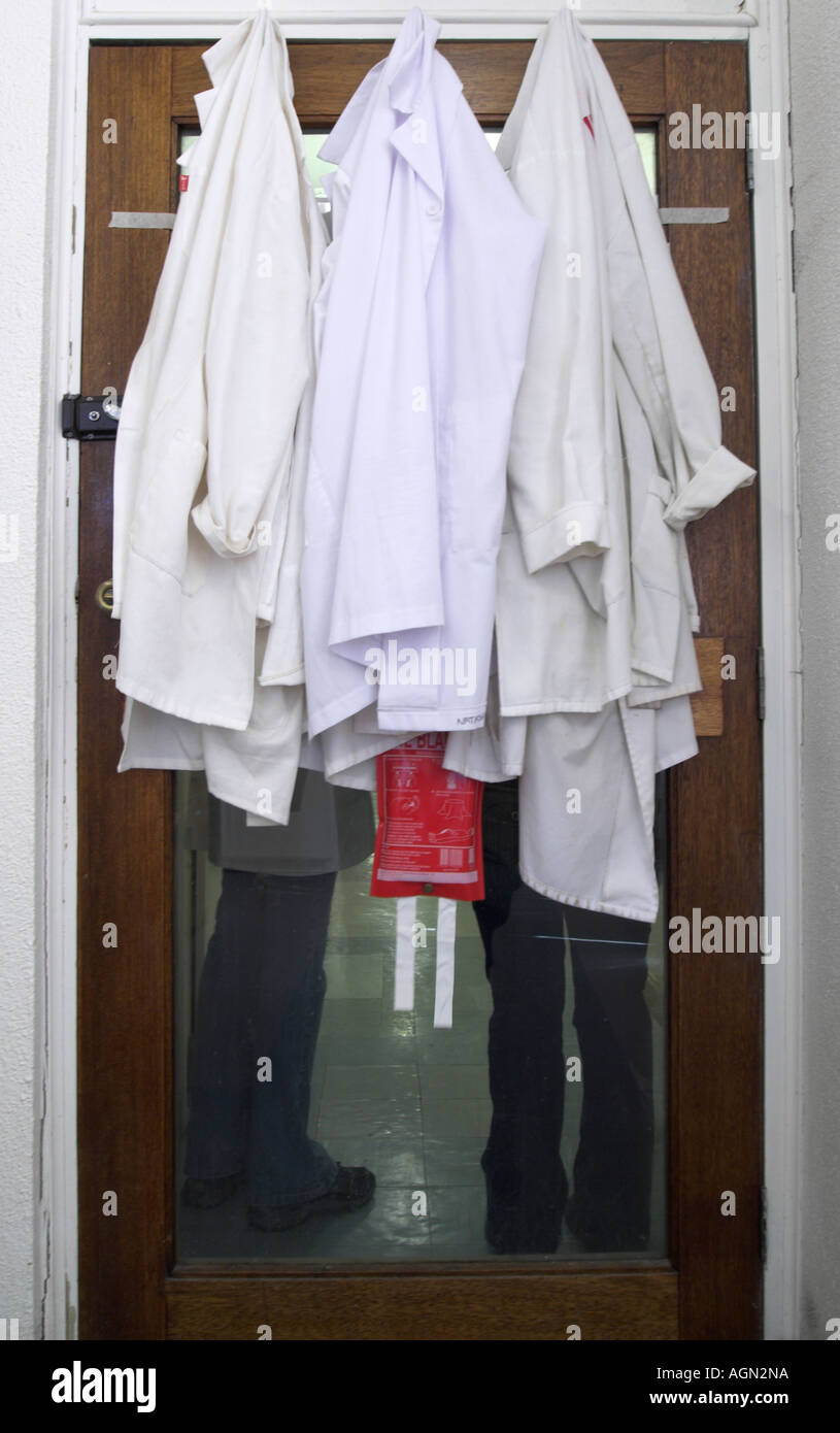Lab coats hanging hi-res stock photography and images - Alamy