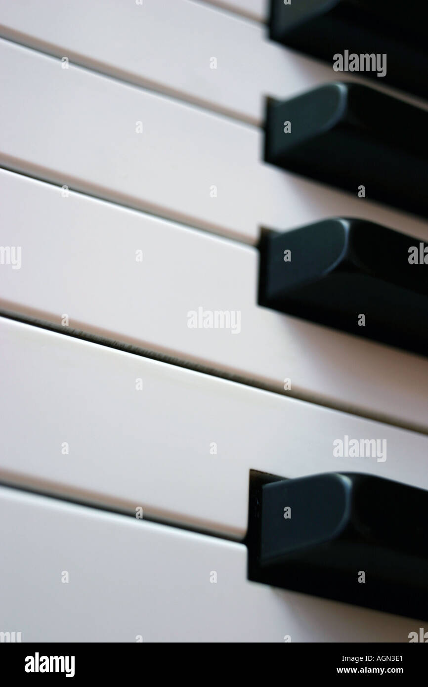 Piano keyboard close up Stock Photo - Alamy
