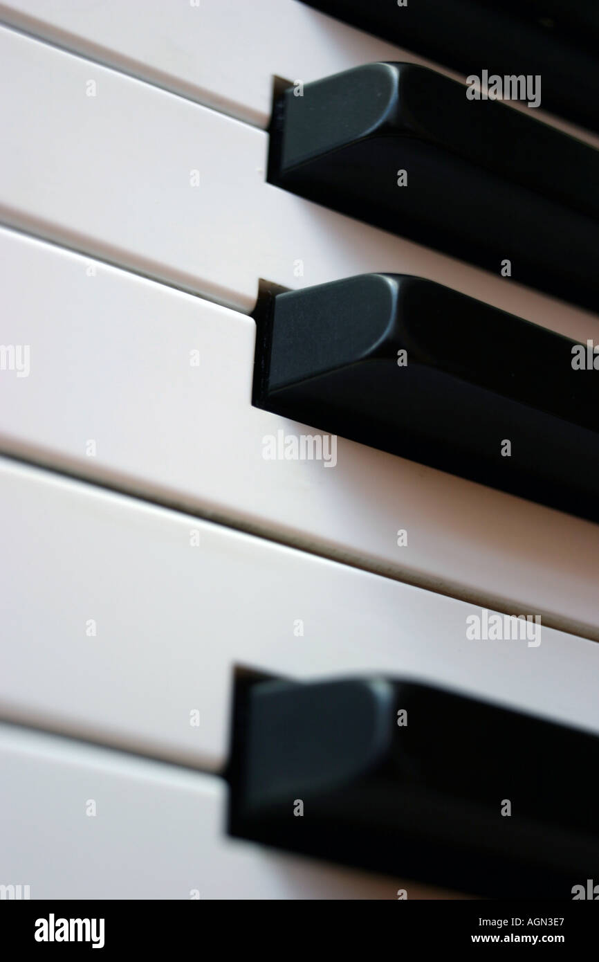 Piano keyboard close up Stock Photo - Alamy