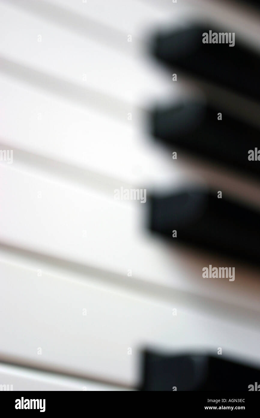 blurred Piano keyboard close up Stock Photo - Alamy