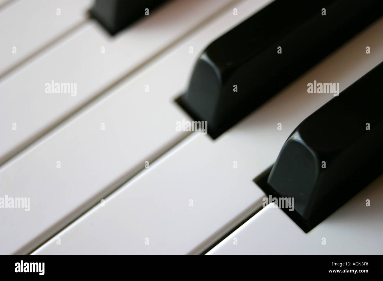 Piano keyboard close up Stock Photo - Alamy