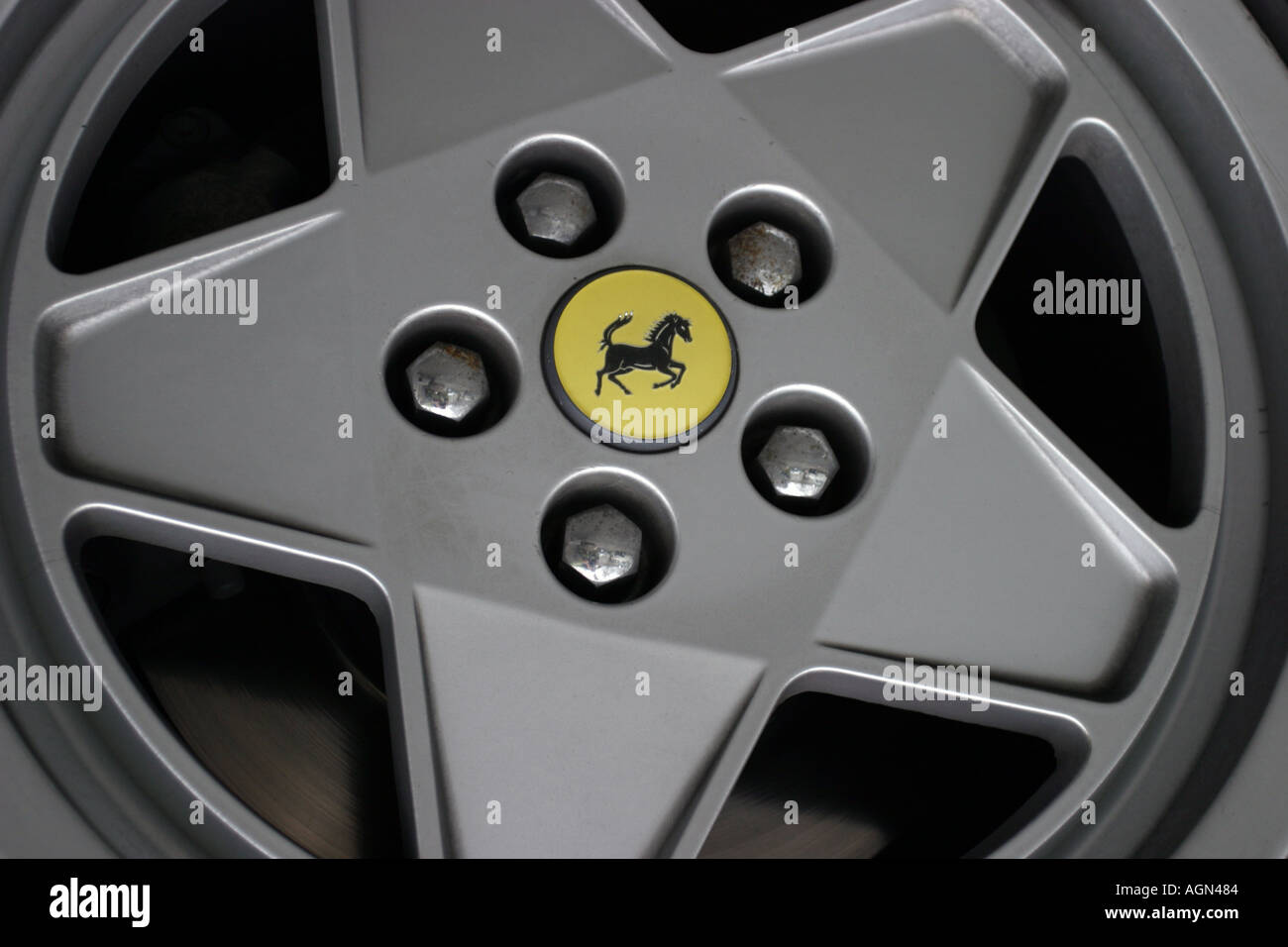 Ferrari emblem on bonnet hi-res stock photography and images - Alamy