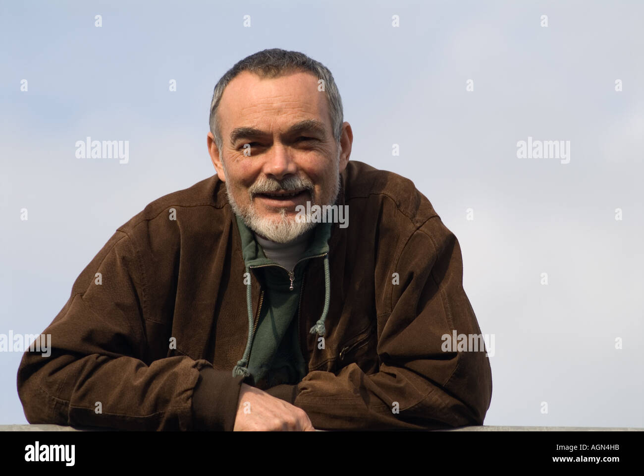 Man in brown jacket beard hi-res stock photography and images - Alamy