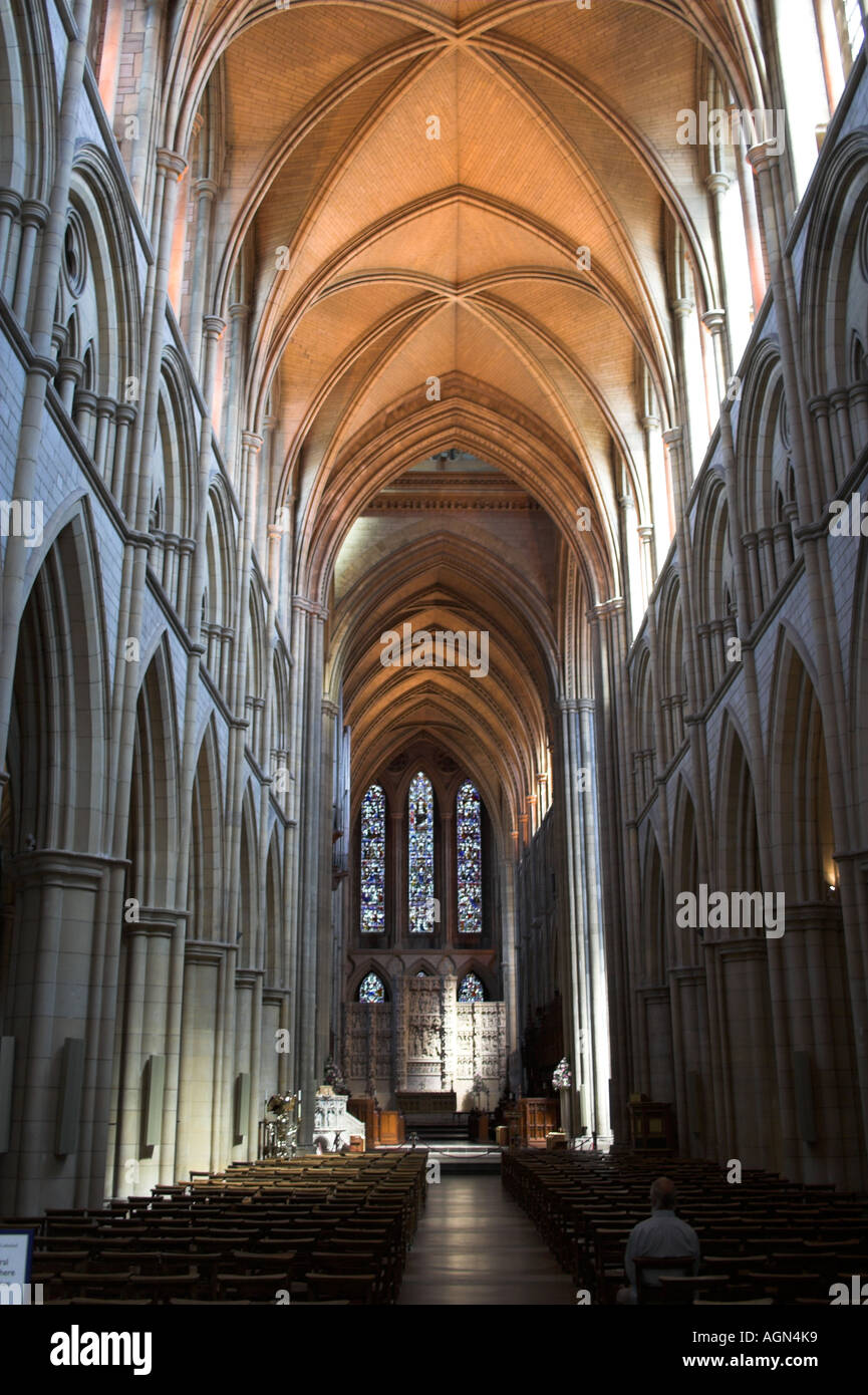 Interior shot of Truro Cathedral Stock Photo - Alamy