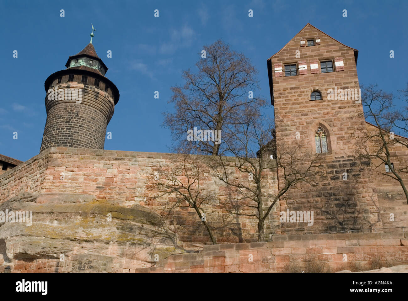 Castle Tower of Nuremberg Bavaria Germany Stock Photo - Alamy