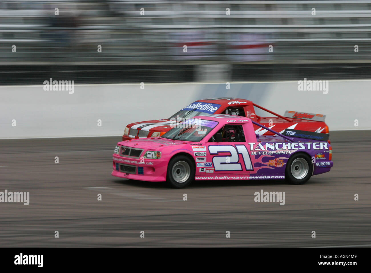 Racing pick up trucks Stock Photo - Alamy