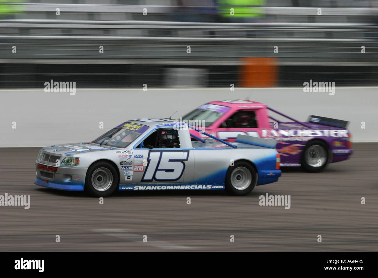 Racing pick up trucks Stock Photo - Alamy
