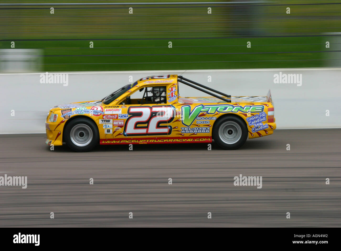 Racing pick up trucks Stock Photo - Alamy