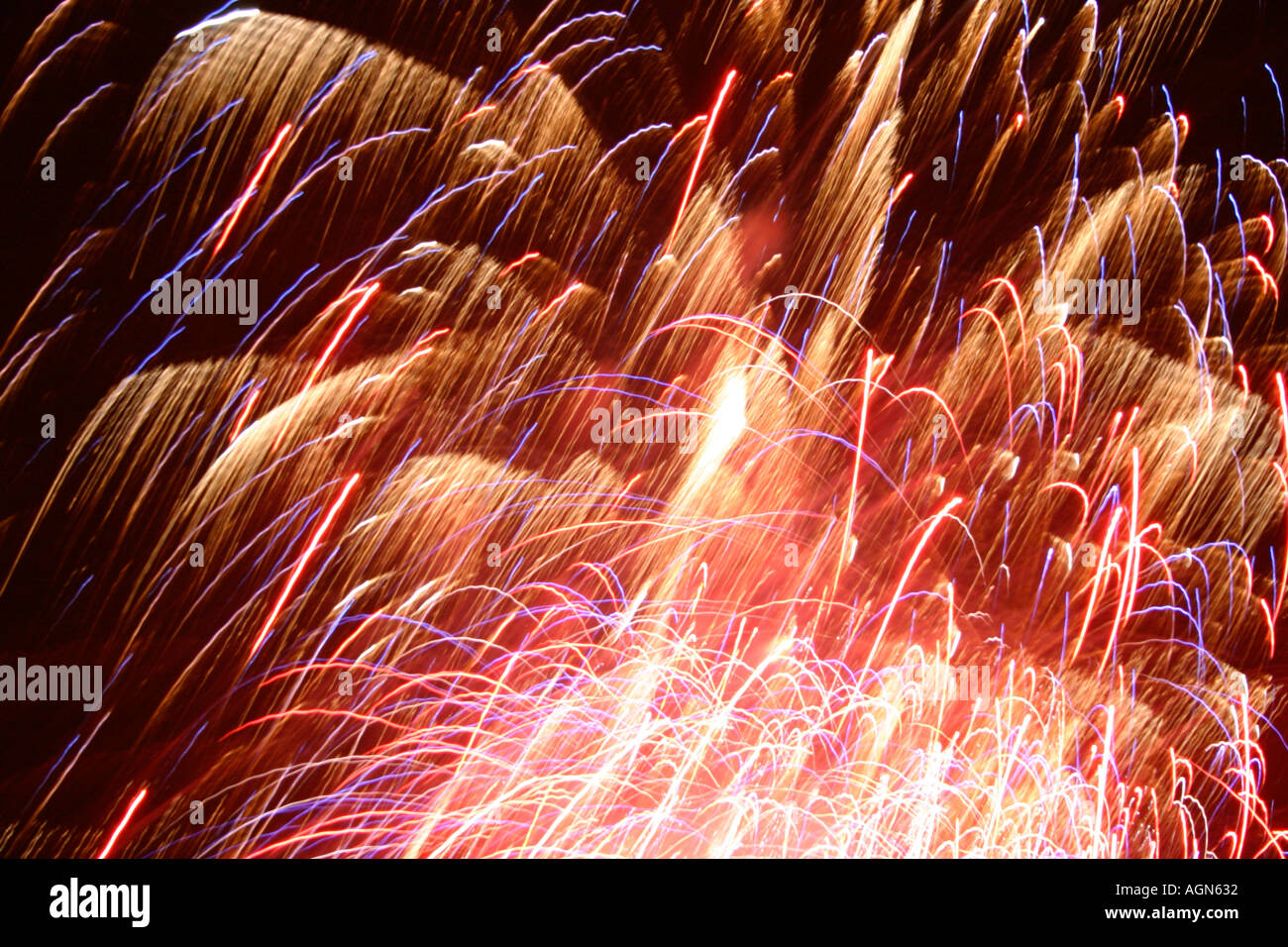 Firework display close up Stock Photo - Alamy