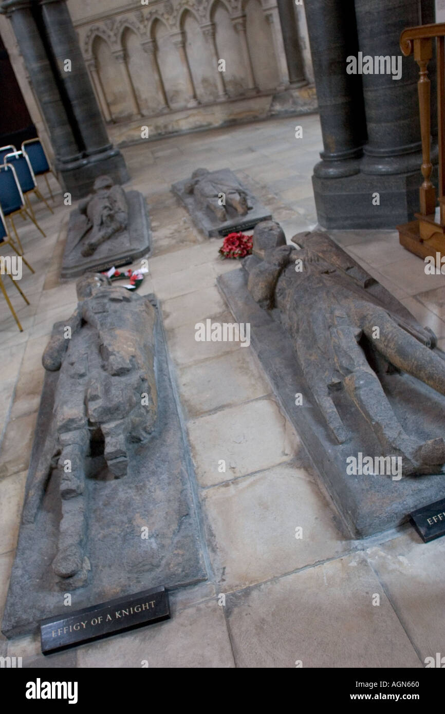 Knight Tomb effigies in the Temple church City of London England GB UK ...