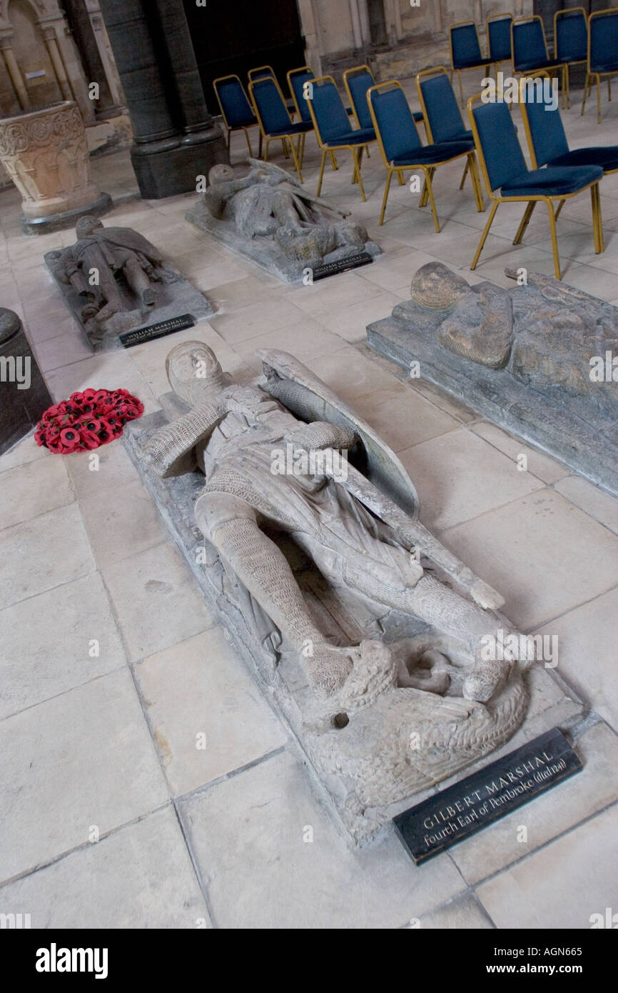 Templer Knight effigies the Temple church London England GB UK Stock ...