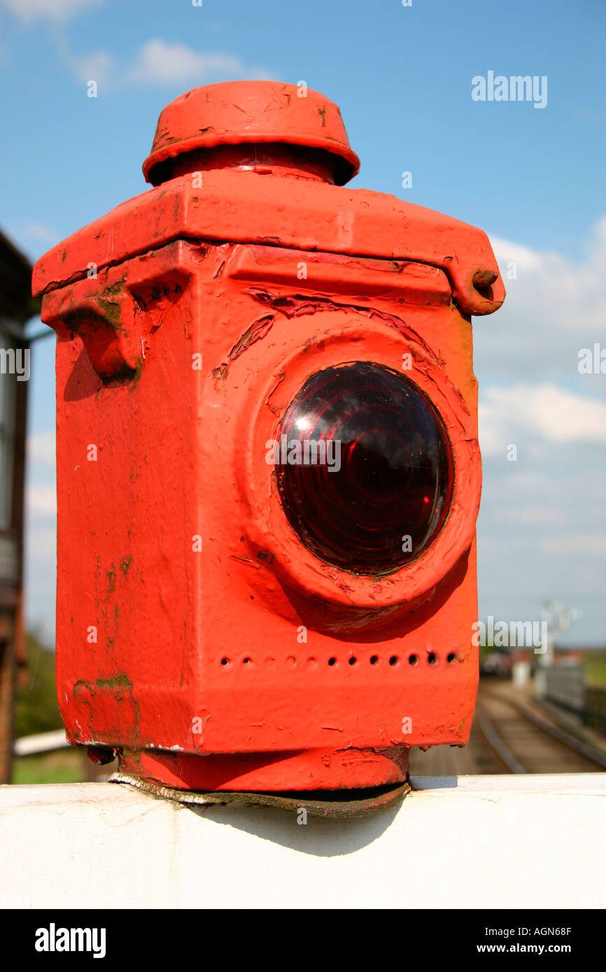 Crossing gate lamp hi-res stock photography and images - Alamy