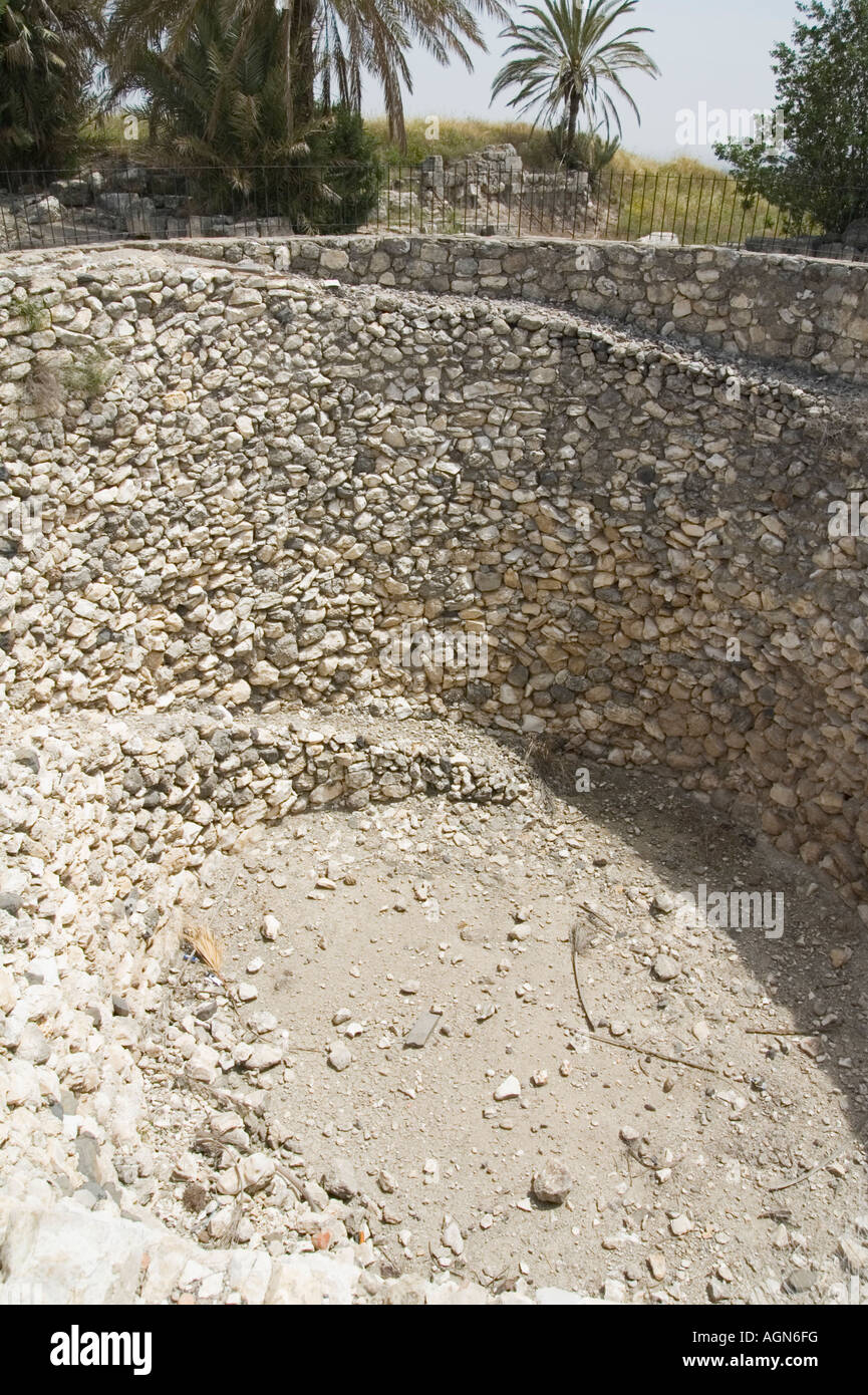 Israel Jezreel Valley Tel Megiddo National park A 450 cubic meter ...