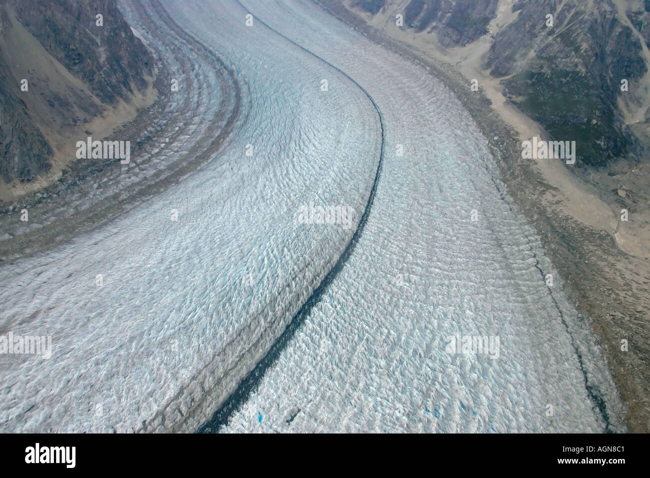 Aerial view of ruth glacier hi-res stock photography and images - Alamy