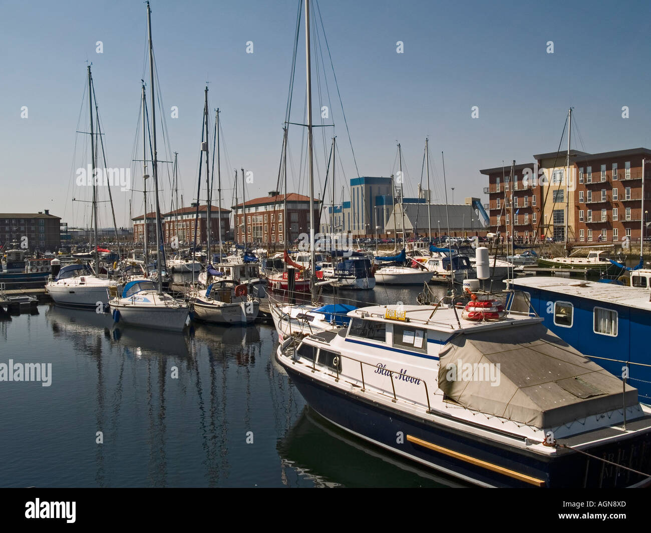 Leisure craft at Hartlepool Marina Co Durham UK Stock Photo - Alamy