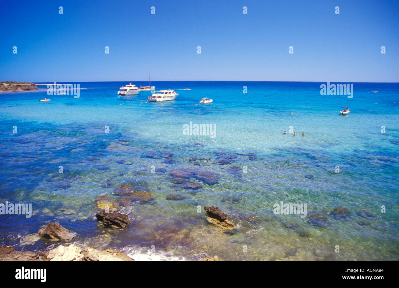 Akamas Peninsula, swimming in the Blue Lagoon, Pafos, South Cyprus ...