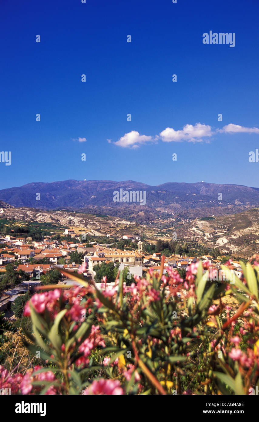 Omodos, village with Monastery Timiou Stavrou, Lemesos, South Cyprus ...