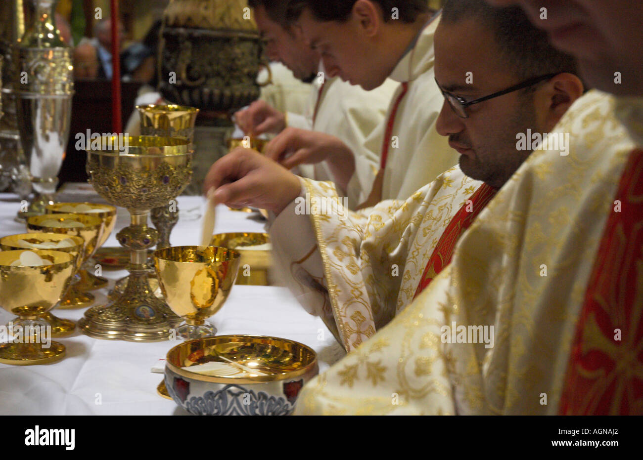 Israel Jerusalem Old City Holy Sepulchre Mass during Easter week ...