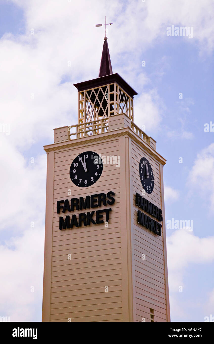 Clock tower farmers market la los angles hi-res stock photography and ...