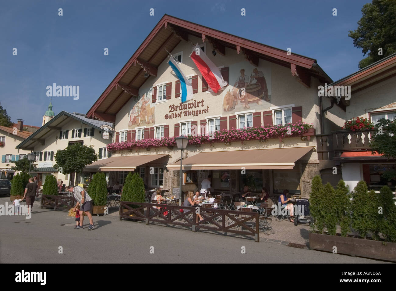 village square of Miesbach Bavaria Germany Stock Photo - Alamy