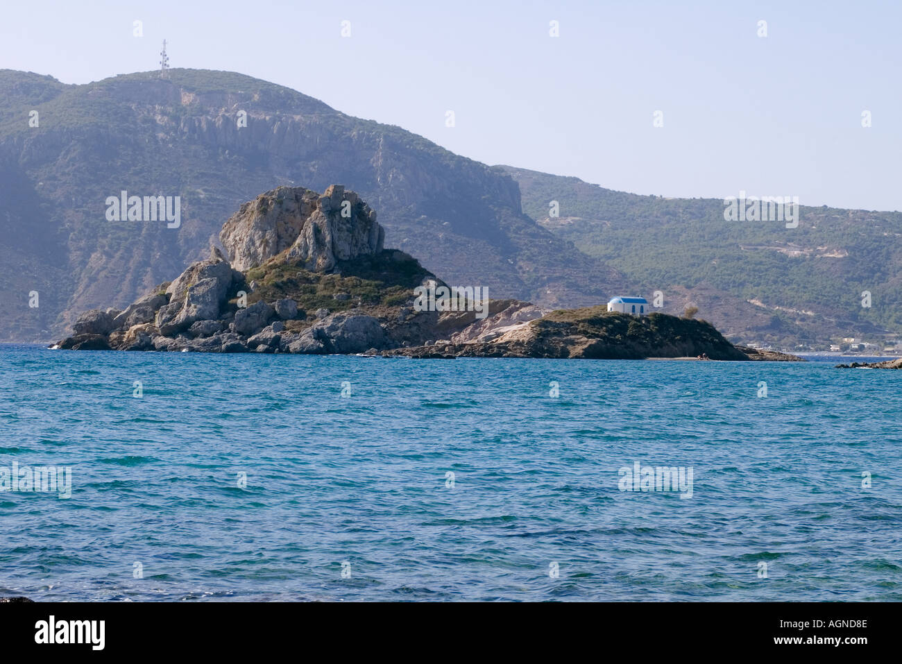 dh Kastri Island KAMARI BAY GREECE KOS Monastery of Ayios Antonis ...