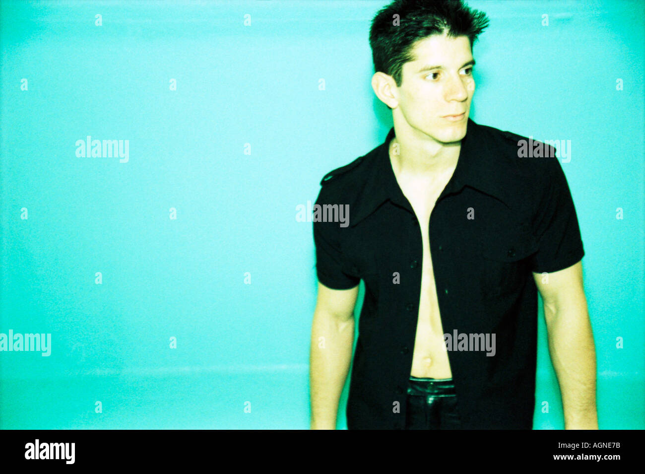 Black hair fair complexion hi-res stock photography and images - Alamy