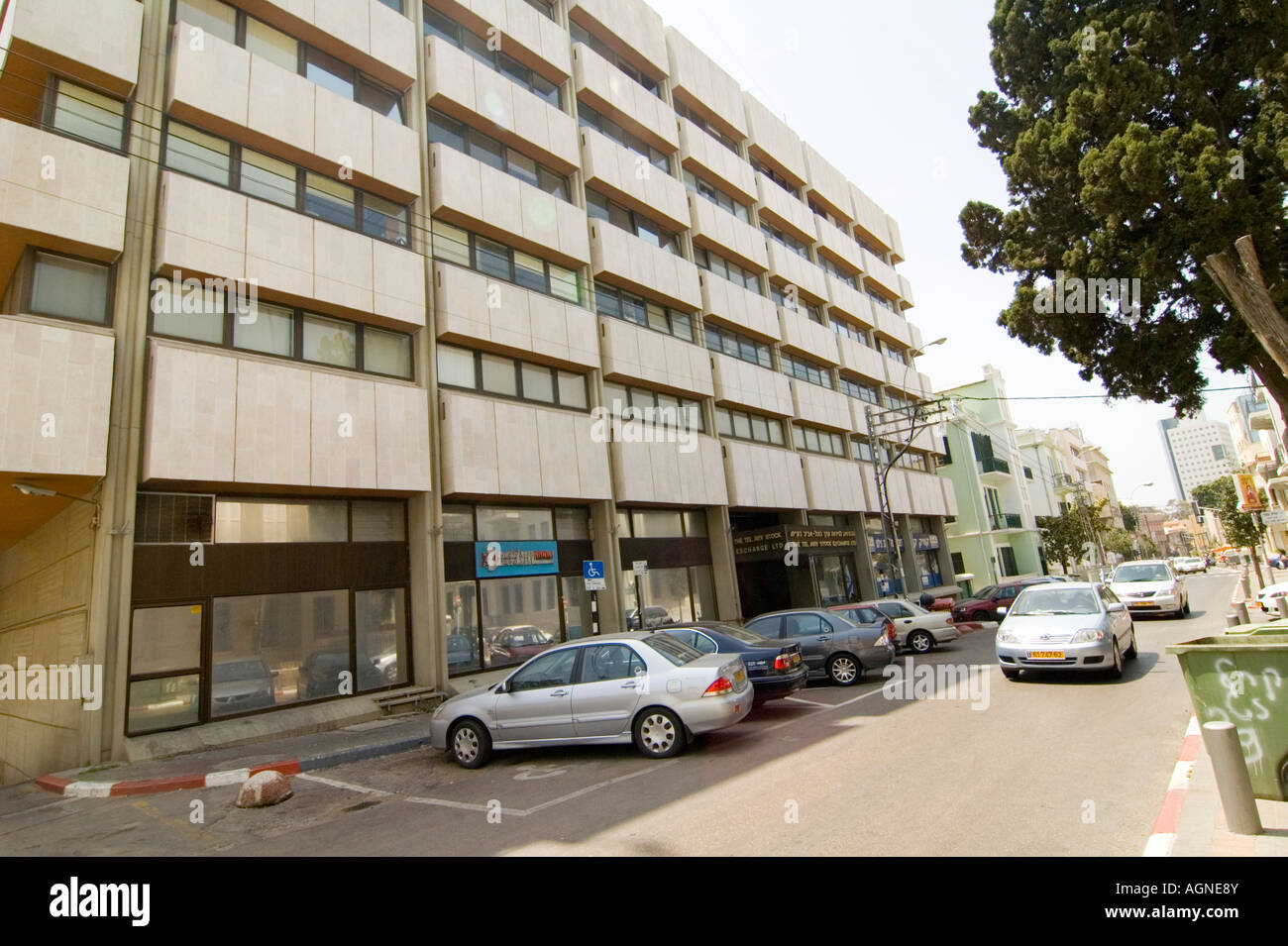 Israel Tel Aviv Stock Exchange TASE building at 52 Ahad Haam street ...