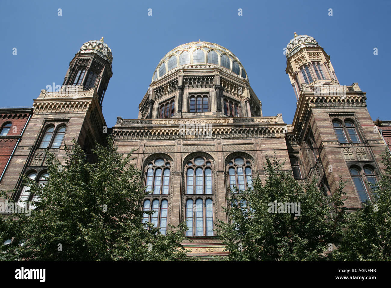 New synagog (Centrum Judaicum) at the Oranienburger road, Berlin Stock ...