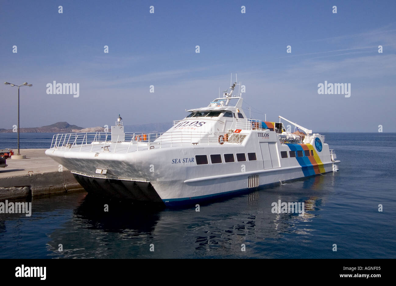 Greek island hydrofoil hi-res stock photography and images - Alamy