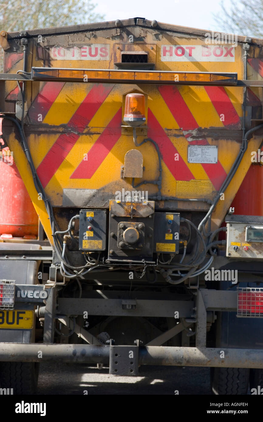 Back of a highway maintenance lorry Stock Photo - Alamy