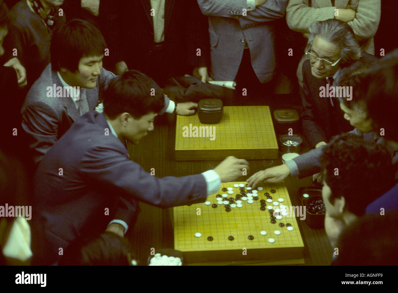 Japan go strategic board game Stock Photo - Alamy