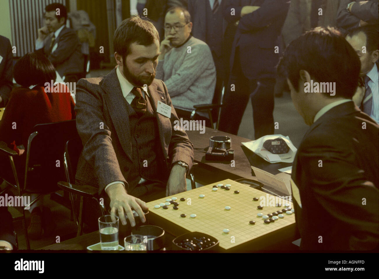 Japan go strategic board game Stock Photo - Alamy