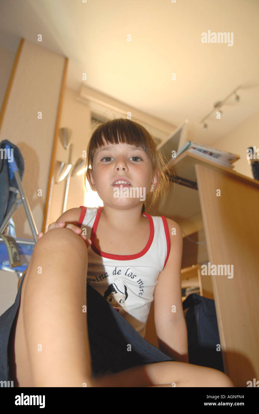 Model Released: Portrait of a five year old cute girl at home Nano ...