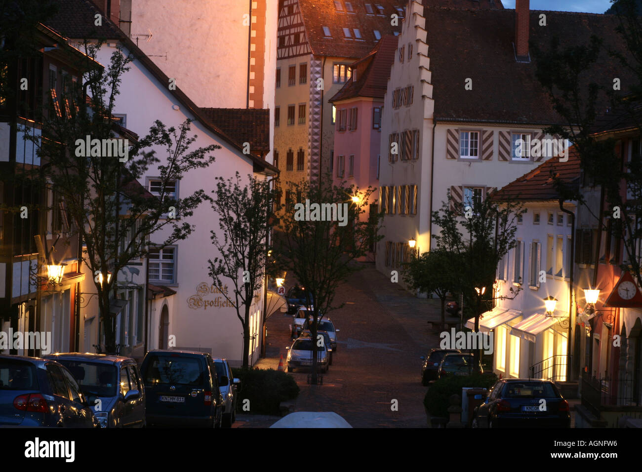 Historic old town of Engen (Hegau, Baden-Württemberg, Germany Stock ...