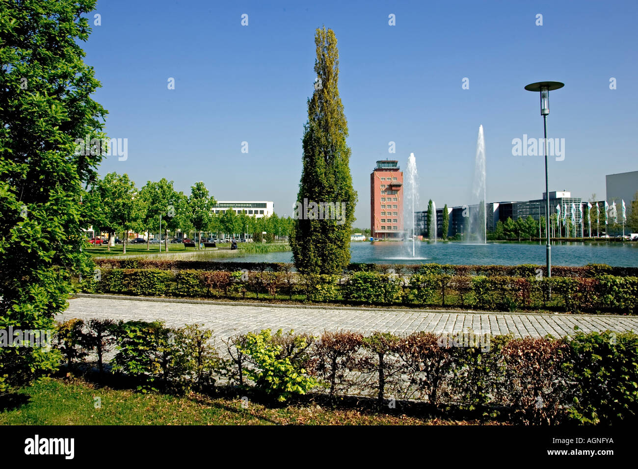 Munich, DEU, 11. May 2006 - Old flight control tower of the former ...