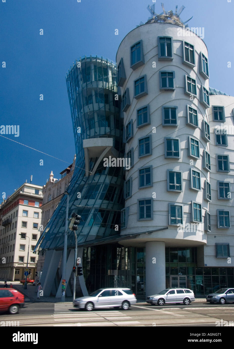 Dancing house or Fred and Ginger Building by Frank Gehry commissioned ...