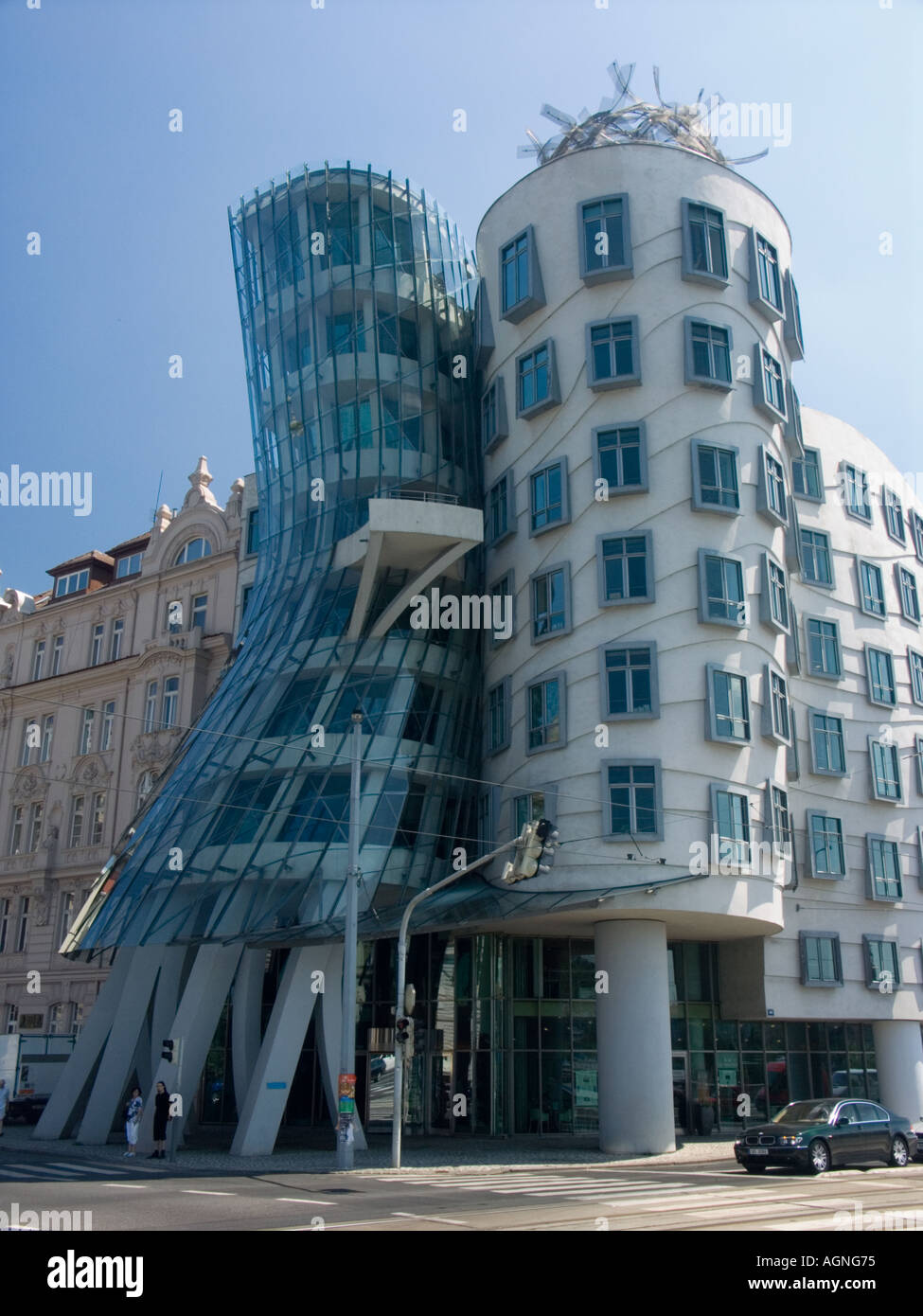 Dancing house or Fred and Ginger Building by Frank Gehry commissioned ...