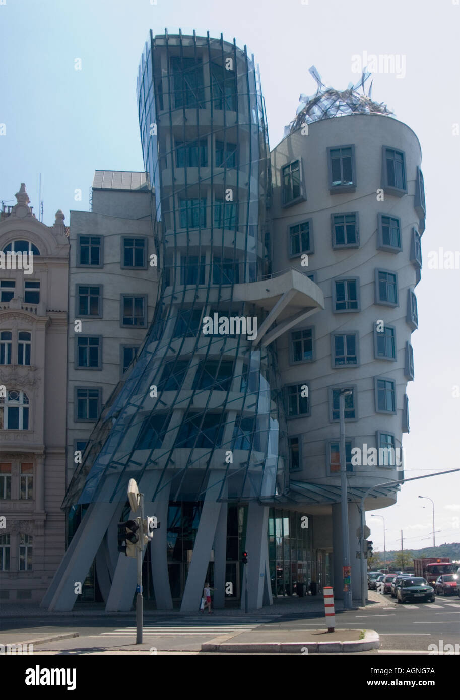 Dancing house or Fred and Ginger Building by Frank Gehry commissioned ...